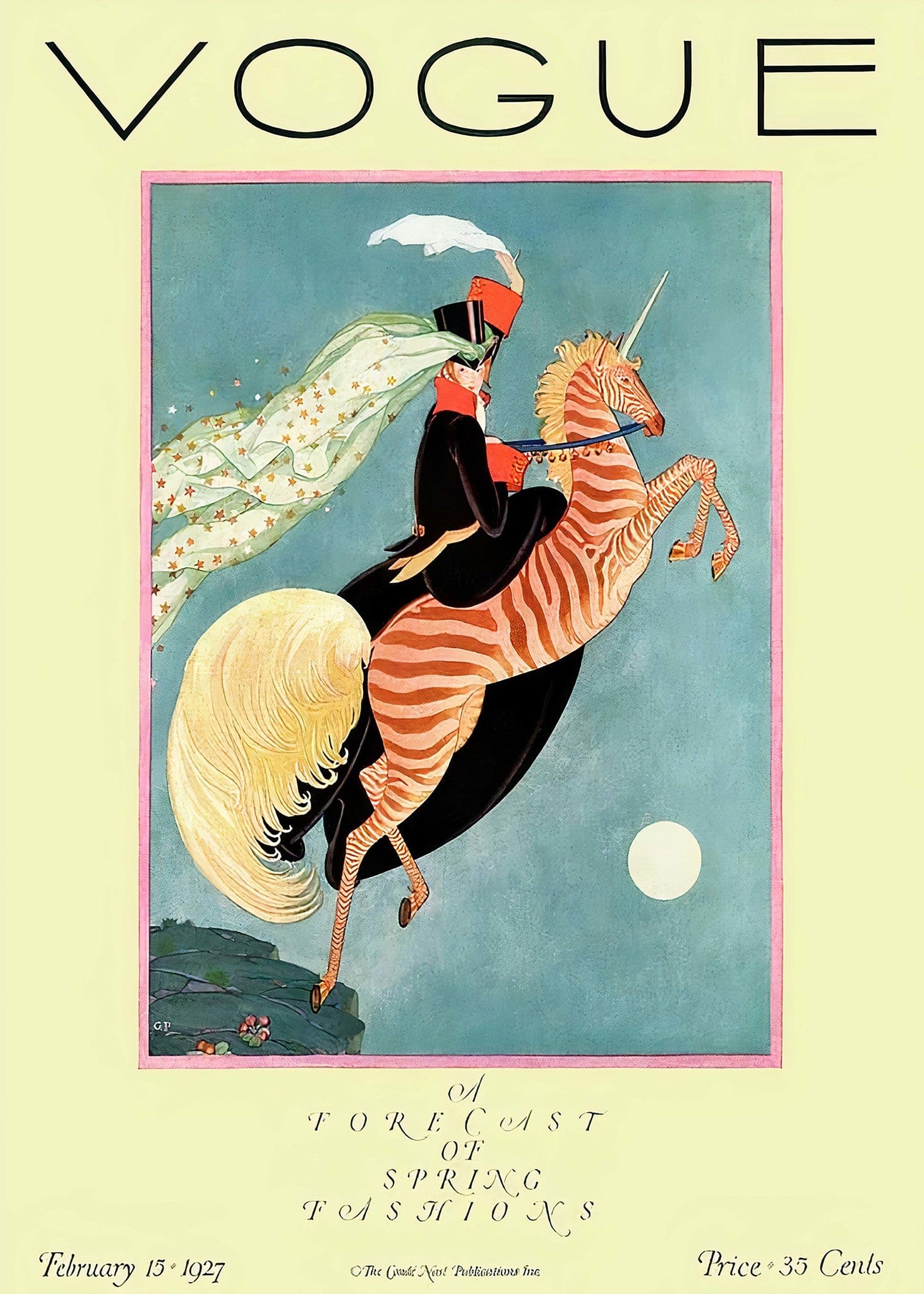 Vintage Vouge Plakat til hjemmet